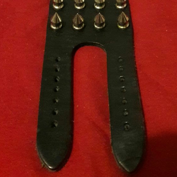 Hot Topic | Jewelry | Vintage Hot Topic Spiked Leather Cuff | Poshmark